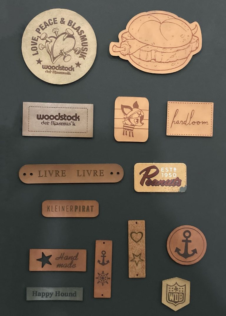 Custom Faux Leather Labels - Clothing Label Solutions